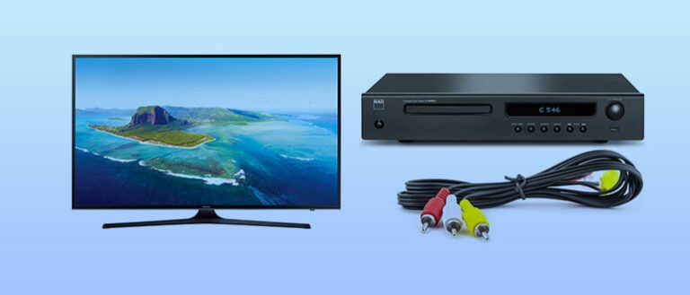 How to connect a CD player to a TV?